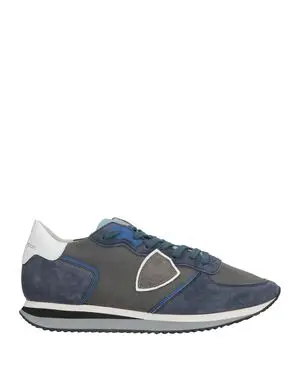 Philippe Model Low Top Sneakers In Leather And Textile Fibers