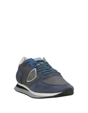 Philippe Model Low Top Sneakers In Leather And Textile Fibers