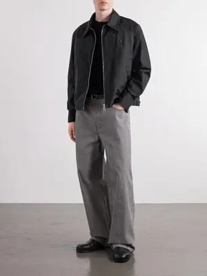 AMI Paris Logo-appliquéd Shell Blouson Jacket