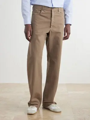 Dries Van Noten Straight-leg Cotton Trousers