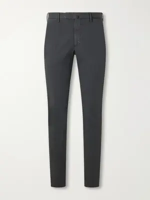 SLOWEAR Incotex Batavia Stretch-cotton Trousers - Gray