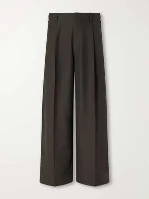 LEMAIRE Straight-leg Pleated Woven Trousers