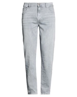 7 For All Mankind Jeans Size Cotton, Elastomultiester, Elastane - Grey