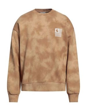 Carhartt Sweatshirt Sand Size Cotton, Elastane