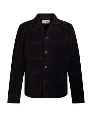 Officine Générale Goat Suede Overshirt - Blue