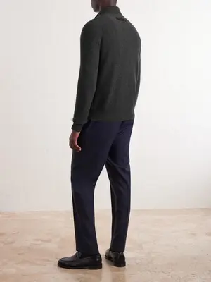 Zegna Oasi Cashmere Half-zip Sweater