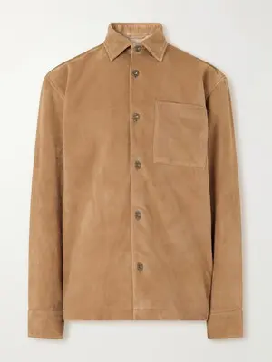 Nn07 Freddy Suede Jacket - Neutrals