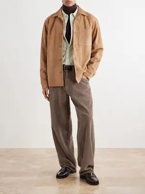 Nn07 Freddy Suede Jacket - Neutrals