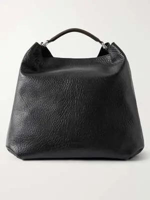 Dries Van Noten Leather Tote Bag - Black