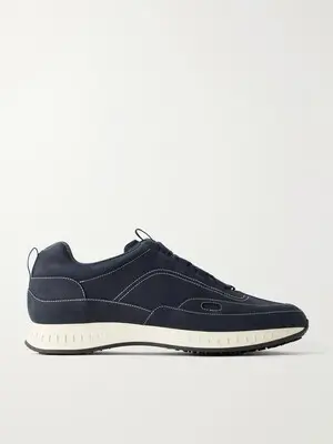 John Lobb Laced Stream Nubuck Sneakers - Blue