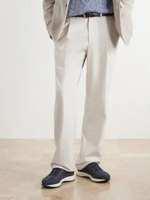 John Lobb Laced Stream Nubuck Sneakers - Blue
