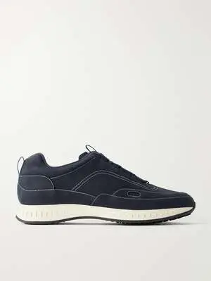 John Lobb Laced Stream Nubuck Sneakers - Navy