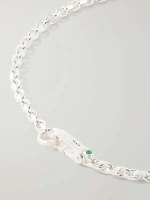 MIKIA Sterling And Emerald Necklace