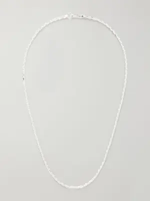 MIKIA Sterling And Emerald Necklace - Silver