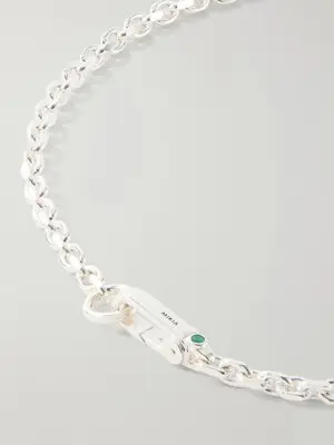 MIKIA Sterling And Emerald Necklace