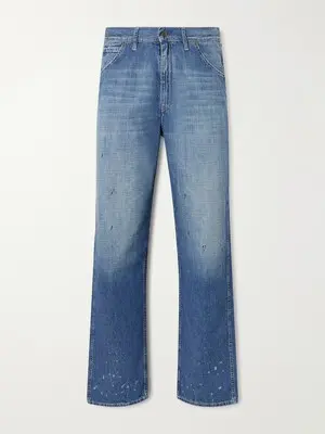 MAISON MARGIELA Straight-leg Jeans In Stained Denim - Blue