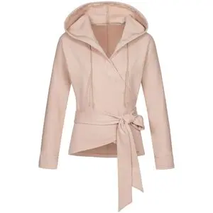 MARIANNA DÉRI Wrap Hoodie Nude - Brown