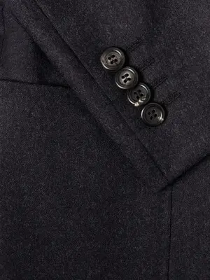 Canali Kei Double-breasted Wool Blazer - Gray