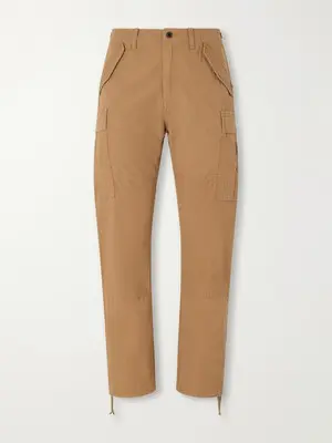 Polo Ralph Lauren Straight-leg Cotton-canvas Cargo Trousers - Brown