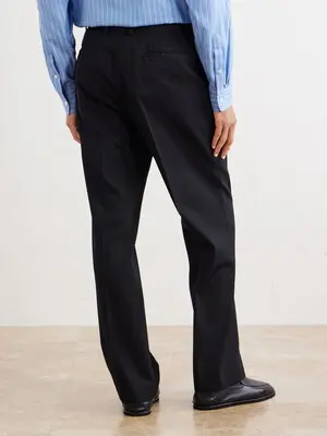 Auralee Straight-leg Wool-gabardine Trousers