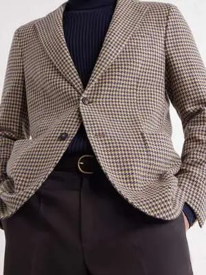 SLOWEAR Incotex Houndstooth Virgin Wool Blazer