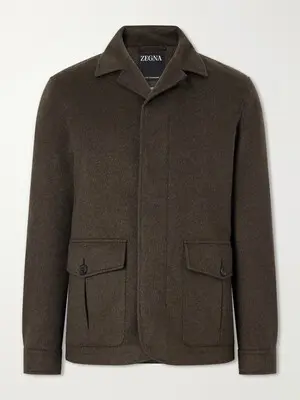 Zegna Oasi Cashmere Coat - Green
