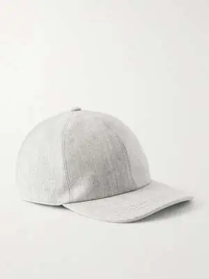 Canali Wool Baseball Cap - Gray