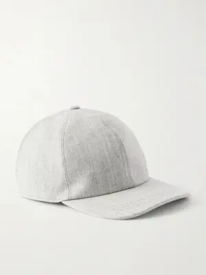 Canali Wool Baseball Cap - Gray