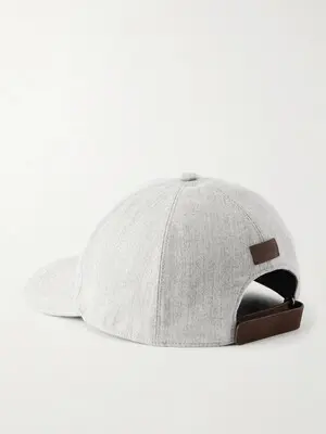 Canali Wool Baseball Cap - Gray
