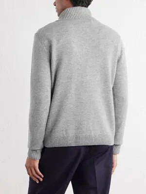 SLOWEAR Zanone Slim-fit Cashmere Half Zip-up Sweater - Gray