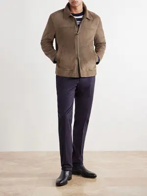 Brioni Suede Blouson Jacket