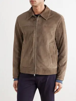 Brioni Suede Blouson Jacket