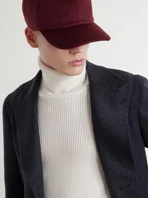 Canali Wool And Cashmere Blend Coat - Blue