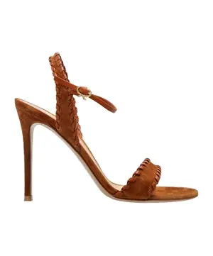 GIANVITO ROSSI Braided Strap Heeled Sandals