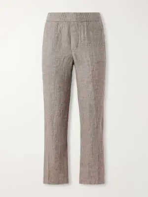 JAMES PERSE Straight-leg Linen Suit Trousers - Beige