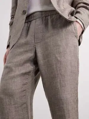 JAMES PERSE Straight-leg Linen Suit Trousers
