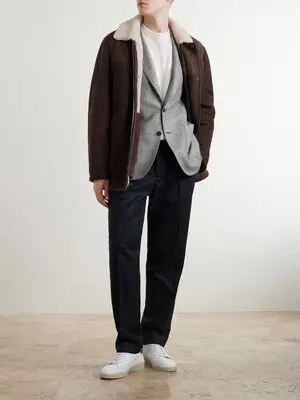 Canali Prince Of Wales Wool Blazer - Gray
