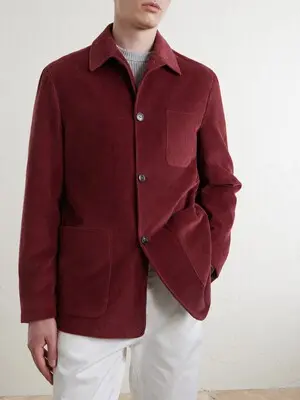 Canali Cotton-corduroy Overshirt