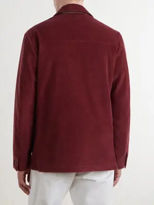 Canali Cotton-corduroy Overshirt
