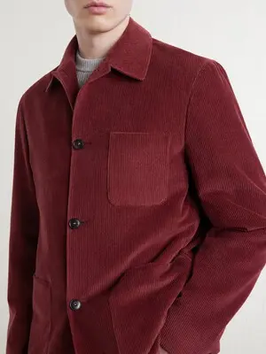 Canali Cotton-corduroy Overshirt