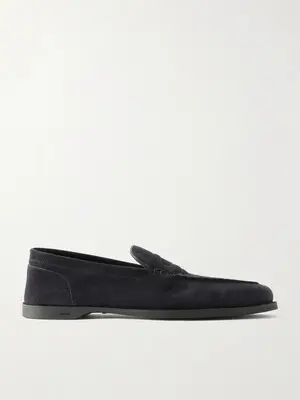 John Lobb JOHN LOBB Pace Suede Loafers Blue