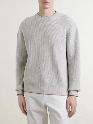 Canali Wool And Cashmere-blend Sweater