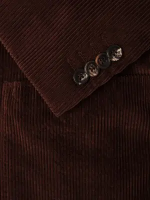 Canali Double-breasted Cotton-corduroy Blazer