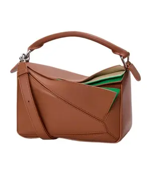 Loewe Puzzle Leather Tote Bag - Multicolor Squirrel
