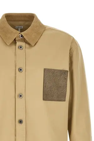 Loewe Contrast Patch Jacket - Light Brown