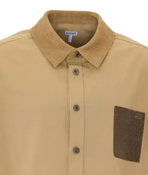 Loewe Contrast Patch Jacket - Light Brown