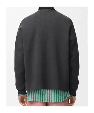 Loewe Anagram Patch Pocket Sweater - Gray/black
