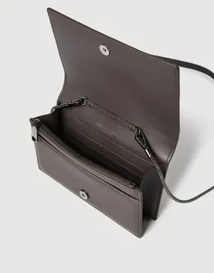 Brunello Cucinelli Calfskin Wallet With Detachable Precious Strap