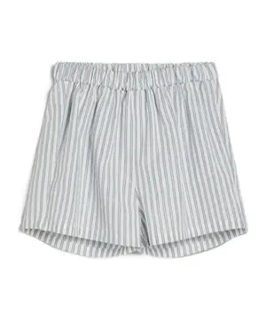 Brunello Cucinelli Sparkling Striped Cotton Baby Bernie Shorts
