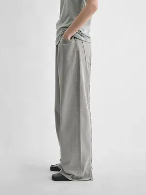 Phoebe Philo Belt Loop Jeans - Gray